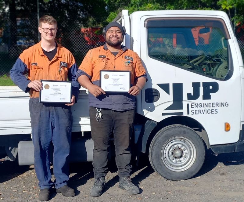 Celebrating double apprenticeship success at JP Engineering Services ...