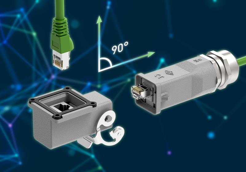 RJ45 90-degree compact connection from Treotham | DEMM Engineering and ...