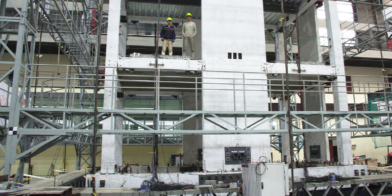 Quake-testing the whole building, on one of the world’s largest shake ...